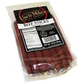 14.5oz Bag of Uncle Mike's Original Beef Sticks | The Meat Guys